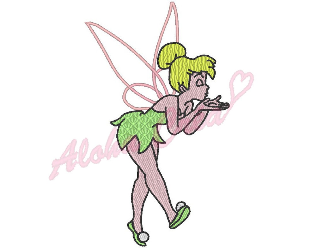 Machine Embroidery Design Tinker Bell - Instant Digital Download - Etsy