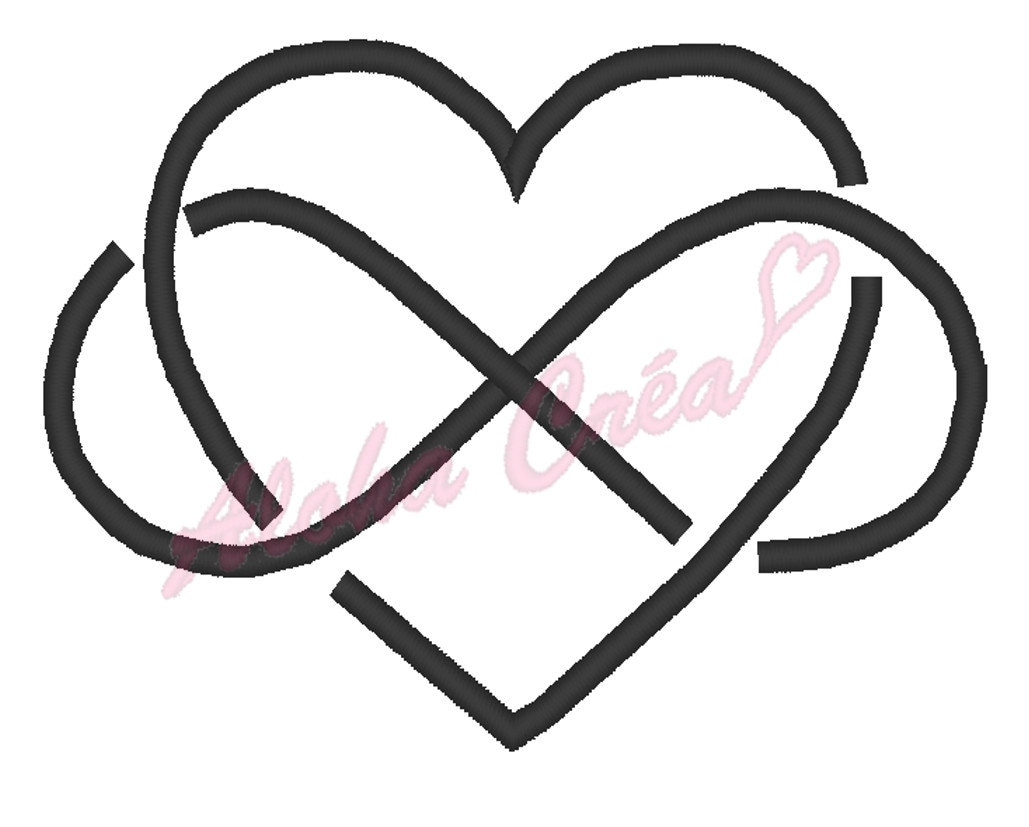 Machine Embroidery Designs Pack Hearts Infinity Sign 4 | Etsy