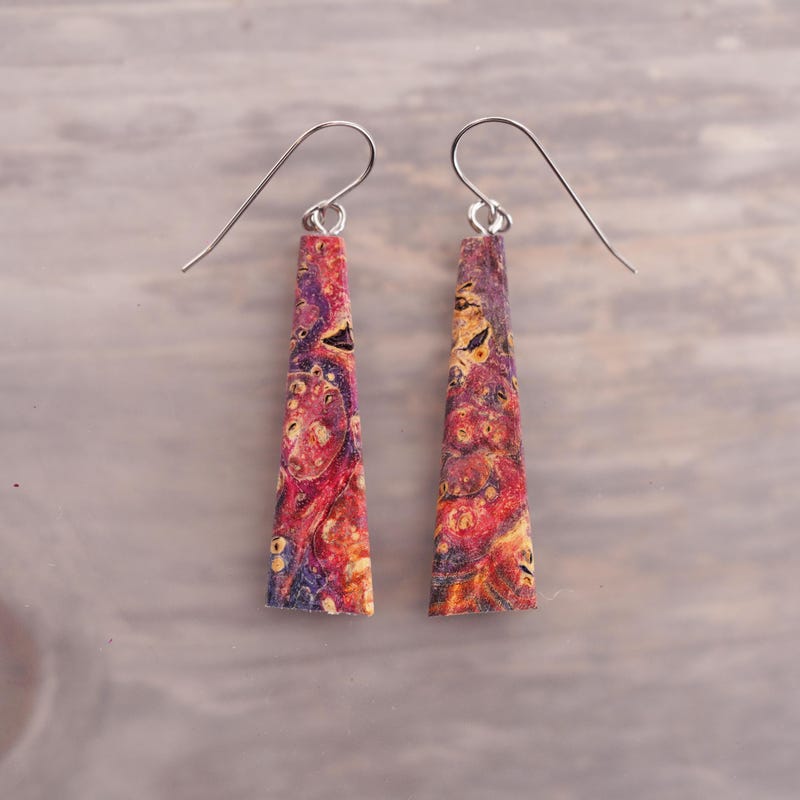 Large Colorful Earrings - Etsy