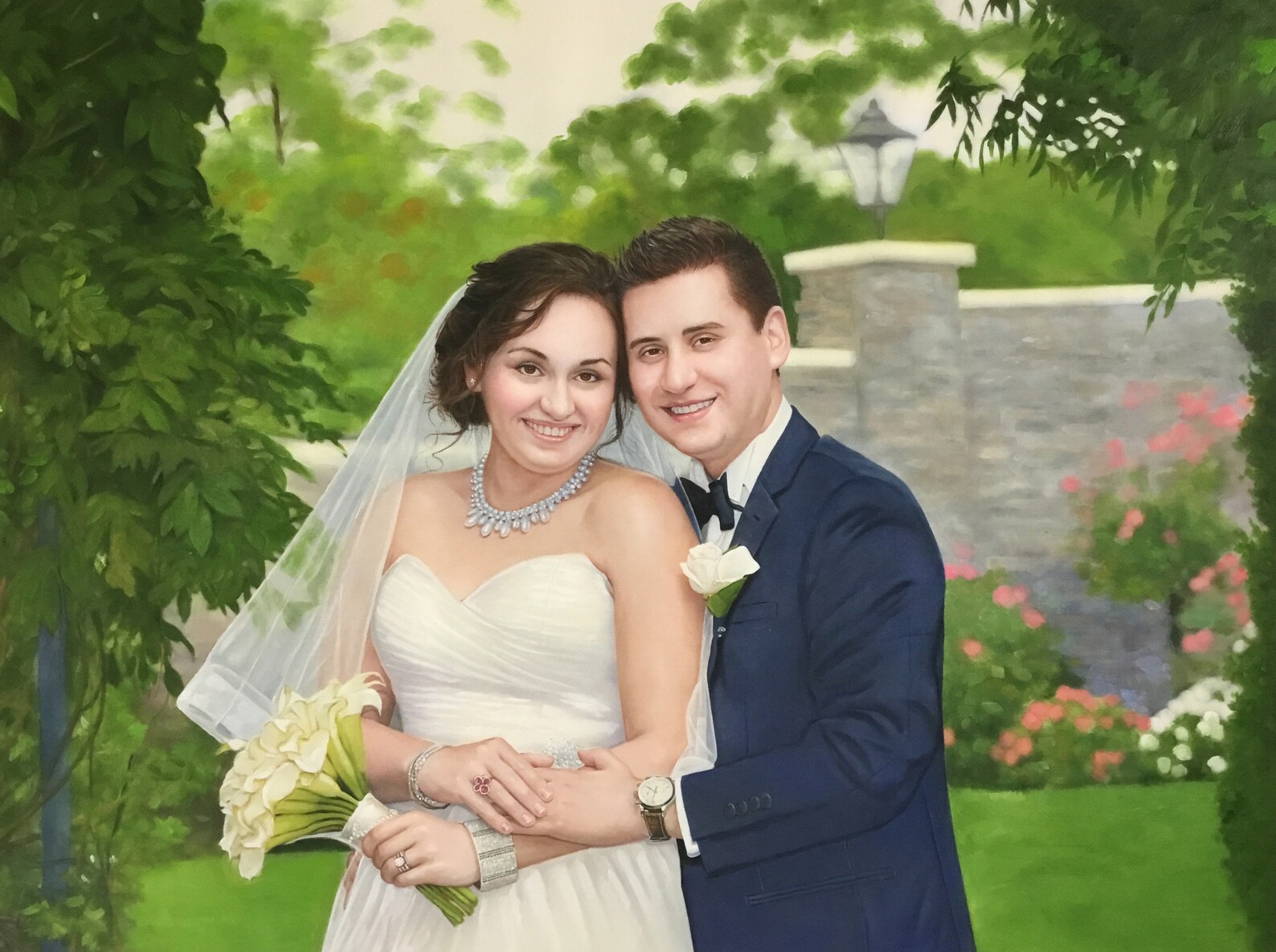 Wedding Custom Oil Portrait. Wedding Oil Painting. Custom - Etsy