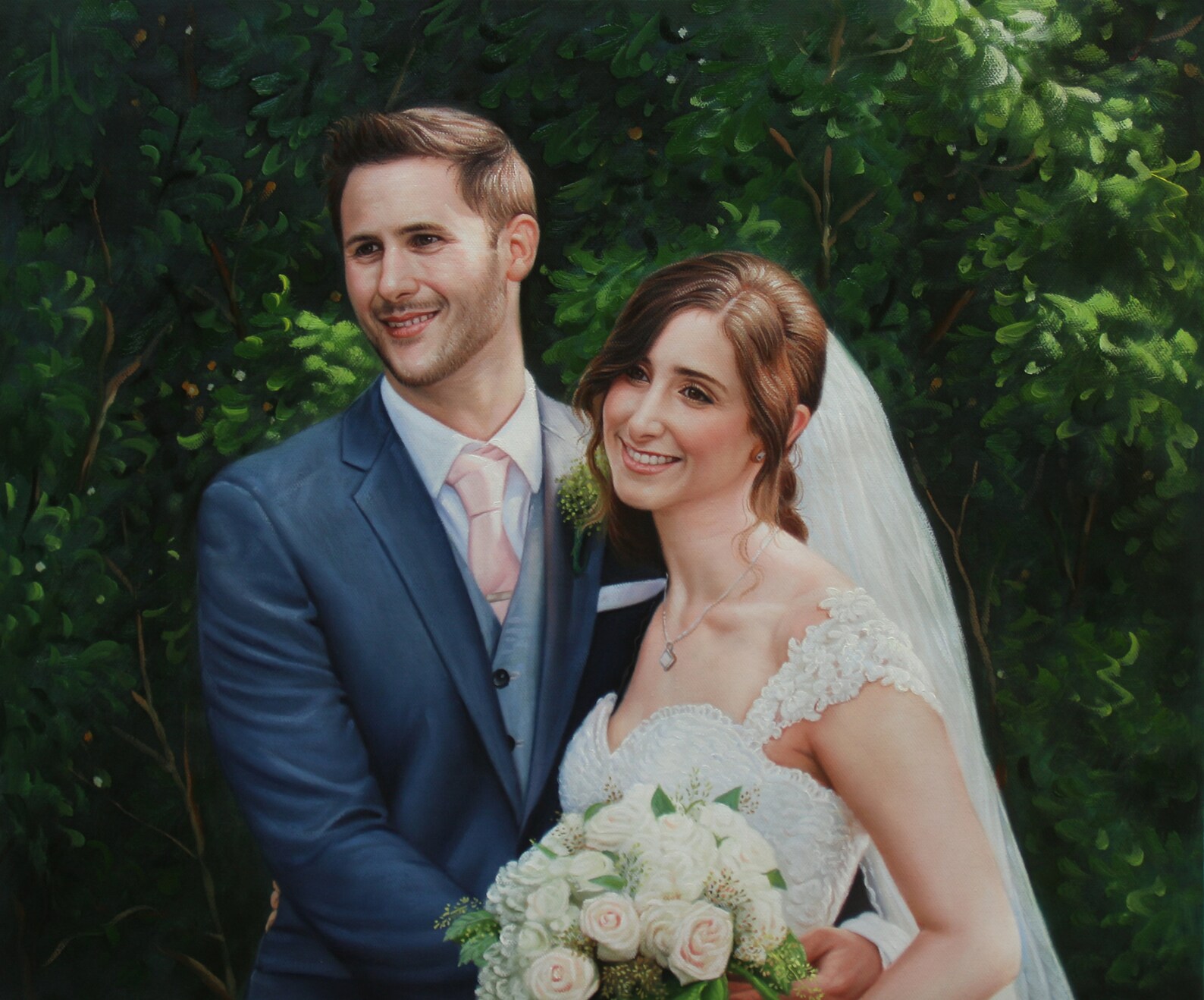 Wedding Custom Oil Portrait. Wedding Oil Painting. Custom - Etsy