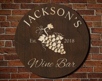 Custom wine sign | Etsy