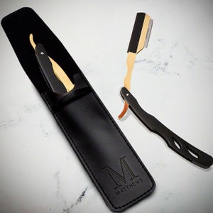 Custom Straight Razor Kit With Replacement Razor Blades - Men's Shaving ...