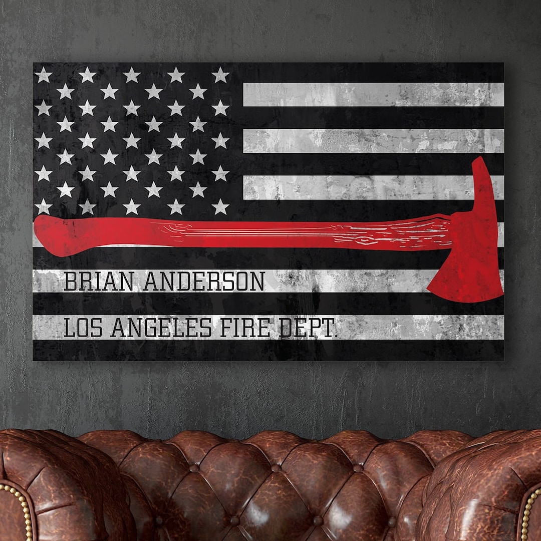 Custom Firefighter Axe Sign - Firefighters Axe, Custom Fireman ...