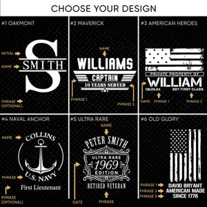 Custom Whiskey Military Gift Set- Military Gift, Engraved Whiskey ...