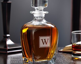 Glass Block Decanter | Etsy