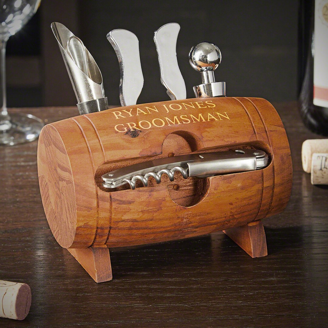 Personalized Wine Tool Set Wine Lover Gift, Wine Opener, Aerator ...
