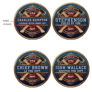 Firefighter Wood Sign - Fireman Sign, Custom Wood Sign, First Responder ...