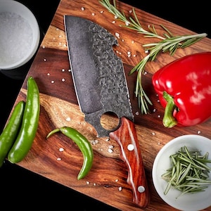 Personalized Meat Cleaver Knife Custom Chef Knife, Custom Butcher Knife ...
