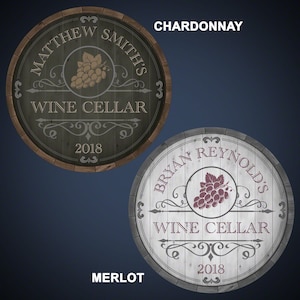 Custom Wine Bar Sign - Custom Bar Sign, Wine Cellar Sign, Wine Lover ...