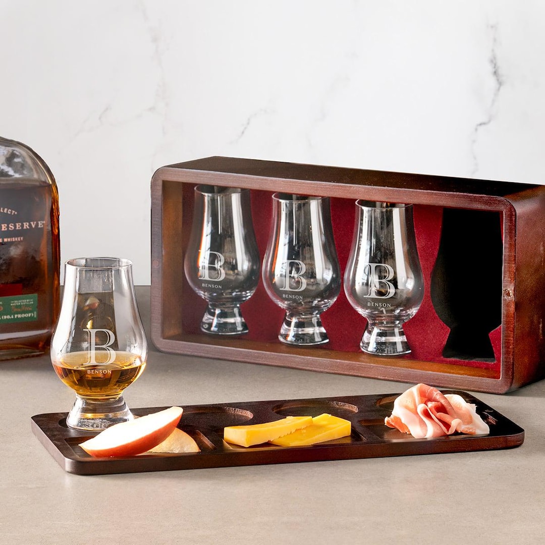 Custom Glencairn Glasses - Engraved Whiskey Tasting Set, Glencairn ...