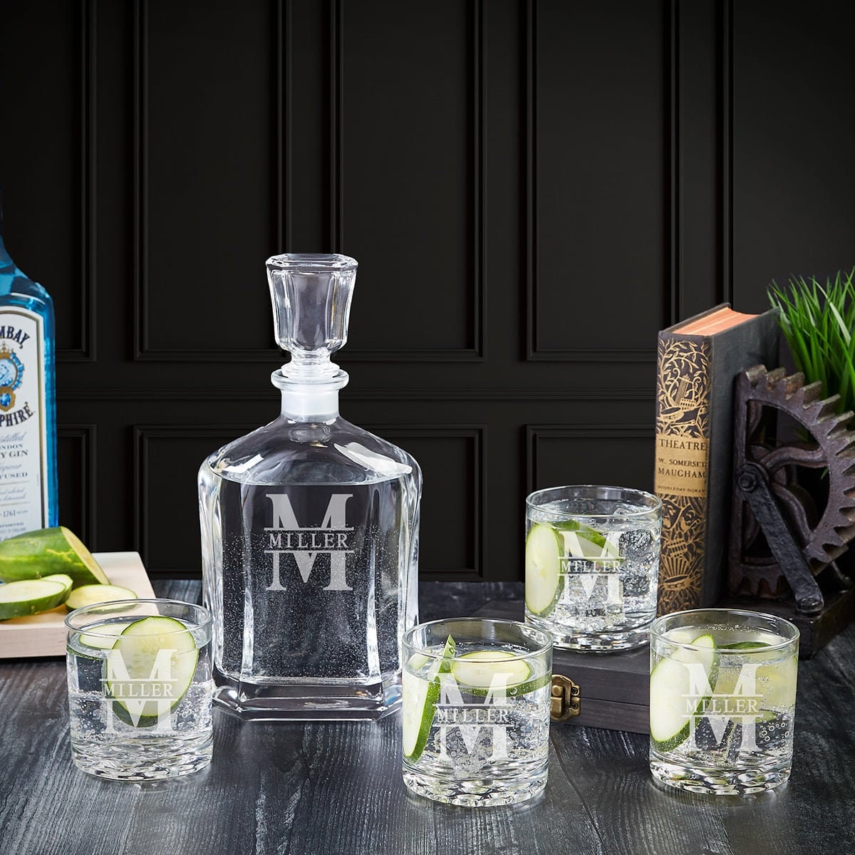 Personalized Vodka Decanter Set With Glasses - Custom Engraved Vodka ...
