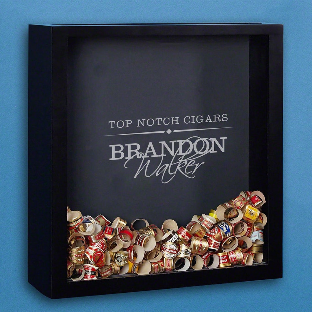 Custom Shadow Box Display Case Cigar Band Keepsake Box, Cigars ...