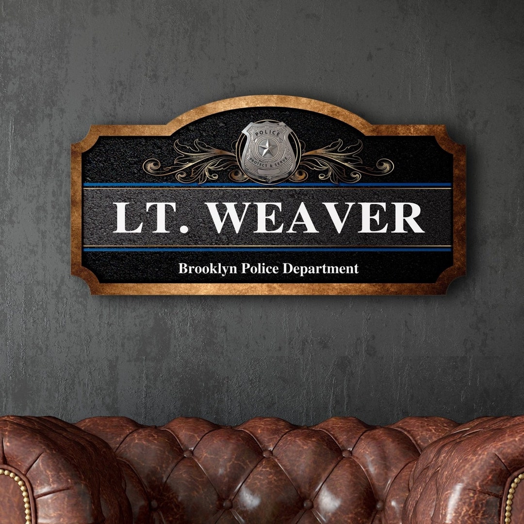 Personalized Police Sign Gift - Officer Retirement or Academy ...