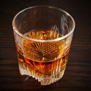 Sparta Whiskey Decanter Set and Whiskey Glasses Vintage Cut Glass ...