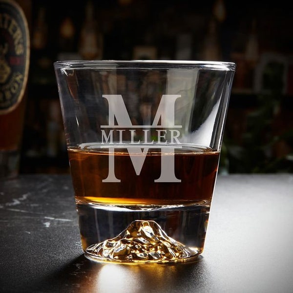 Etched Whiskey Glass - Etsy