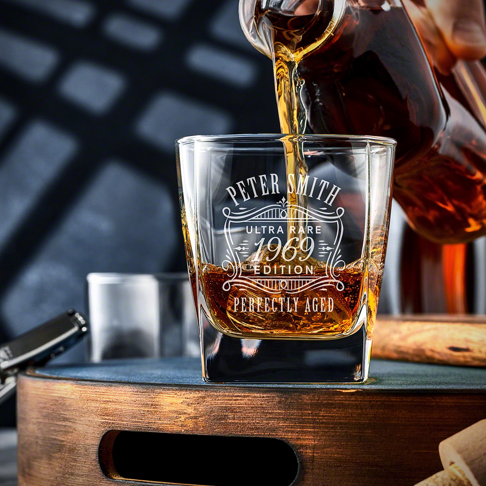 Personalized Whiskey Decanter Set Whiskey Decanter, Whiskey Set for Men ...