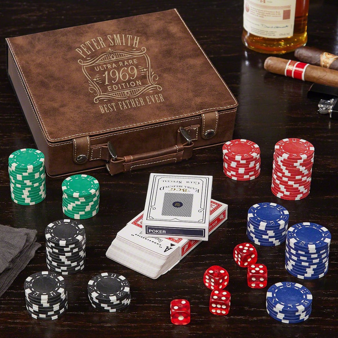Custom Poker Set - Poker Chips Set, Poker Player Gift, Perfect for Game ...