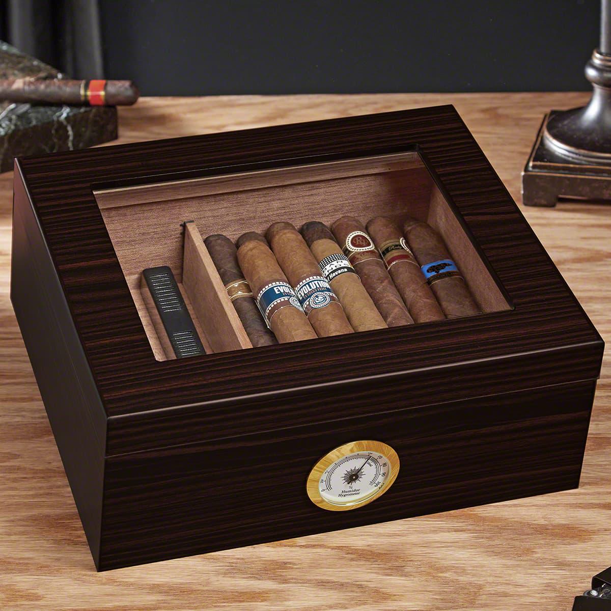 Engraved Cigar Humidor - Custom Humidor Box, Humidor for Cigars ...
