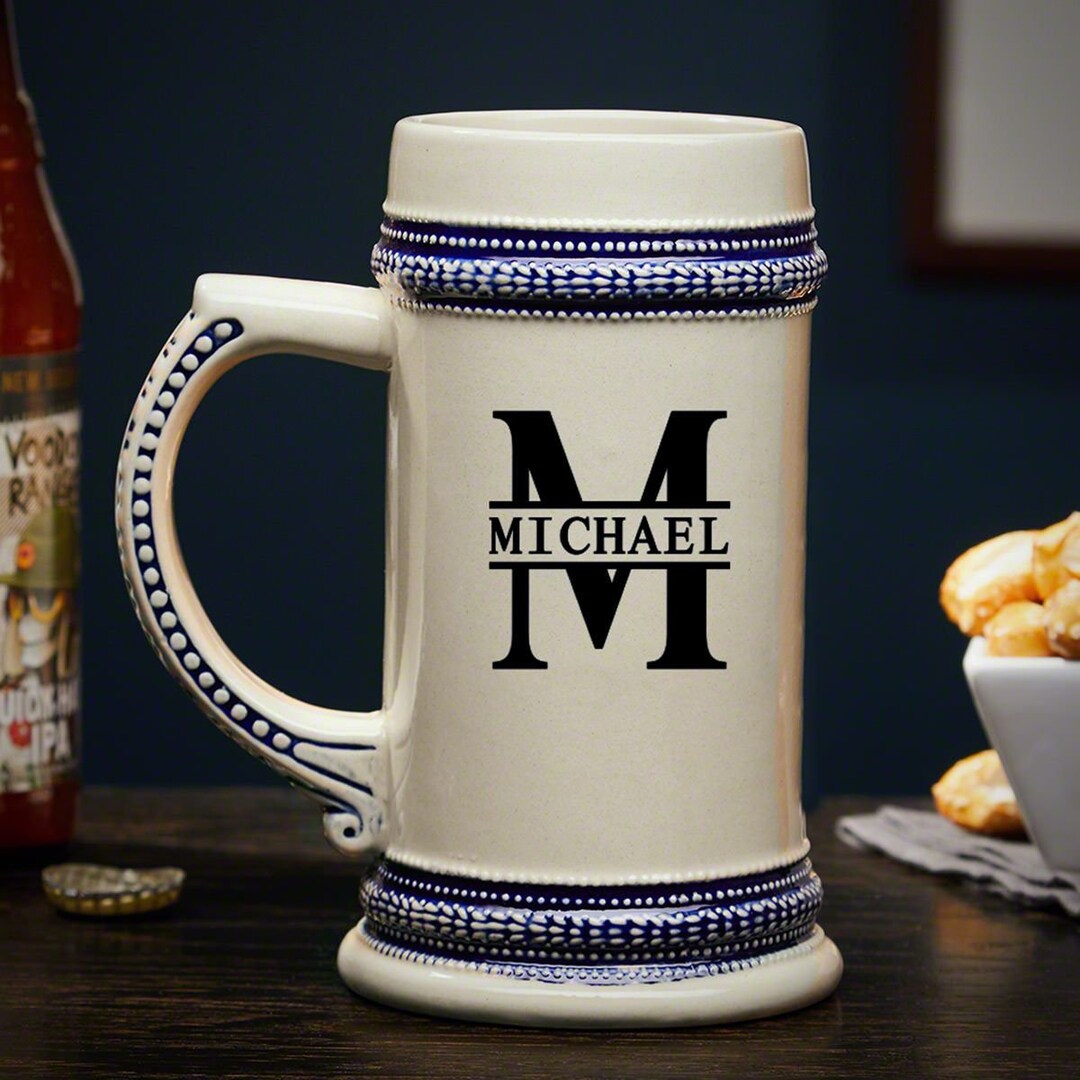 Custom Ceramic Beer Tankard Perfect Beer Lover Gift, Custom Beer Stein ...