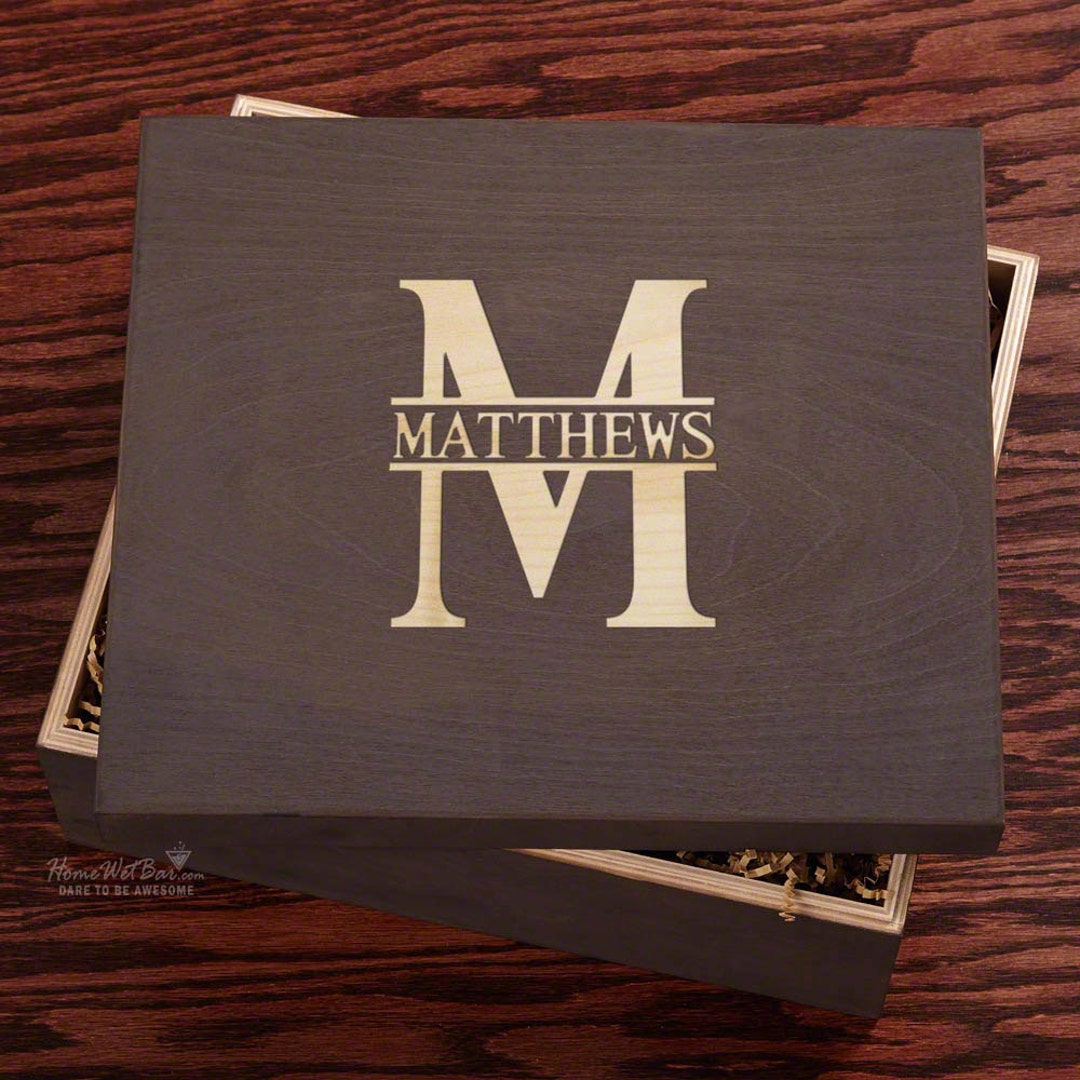 Engraved Wood Gift Box Custom Keepsake Box, Custom Memory Box, Wedding ...