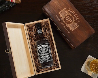 Wooden Whiskey Box - Etsy