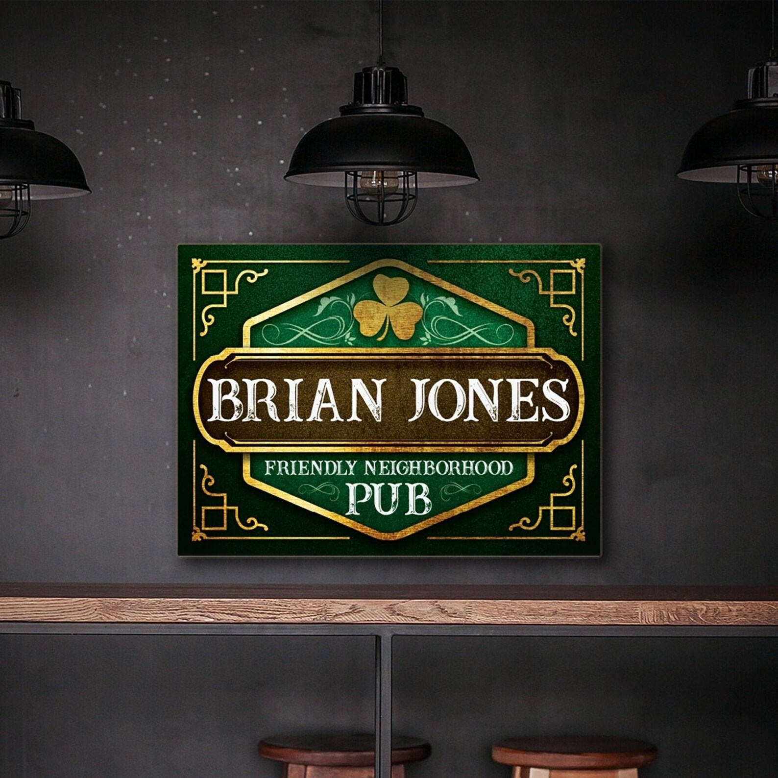 Custom Irish Pub Sign – Custom Bar Sign, Man Cave Sign, Personalize Bar ...