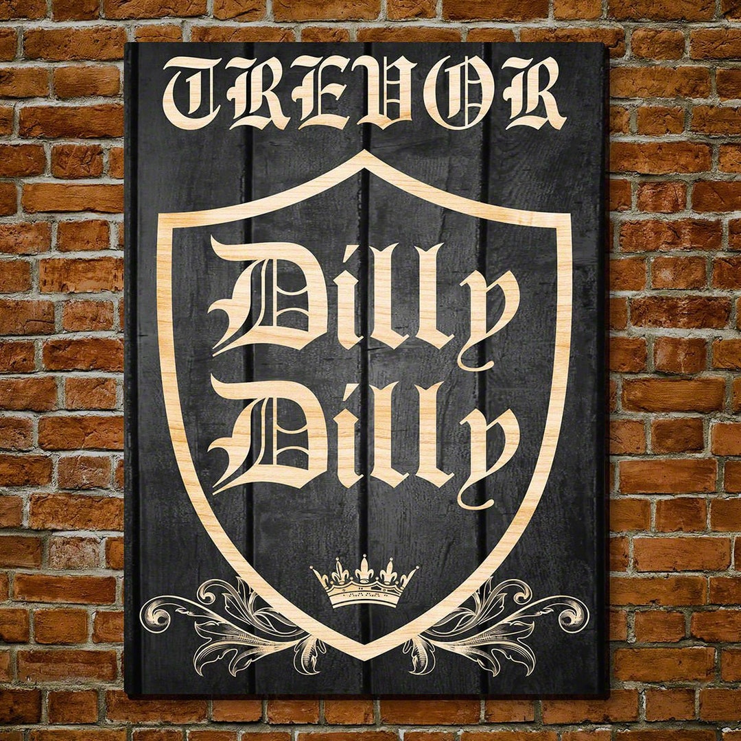 Dilly Dilly Crest Personalized Beer Sign Olde Tavern Style - Etsy
