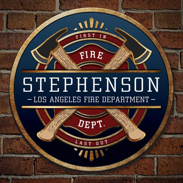 Firefighter Sign - Etsy