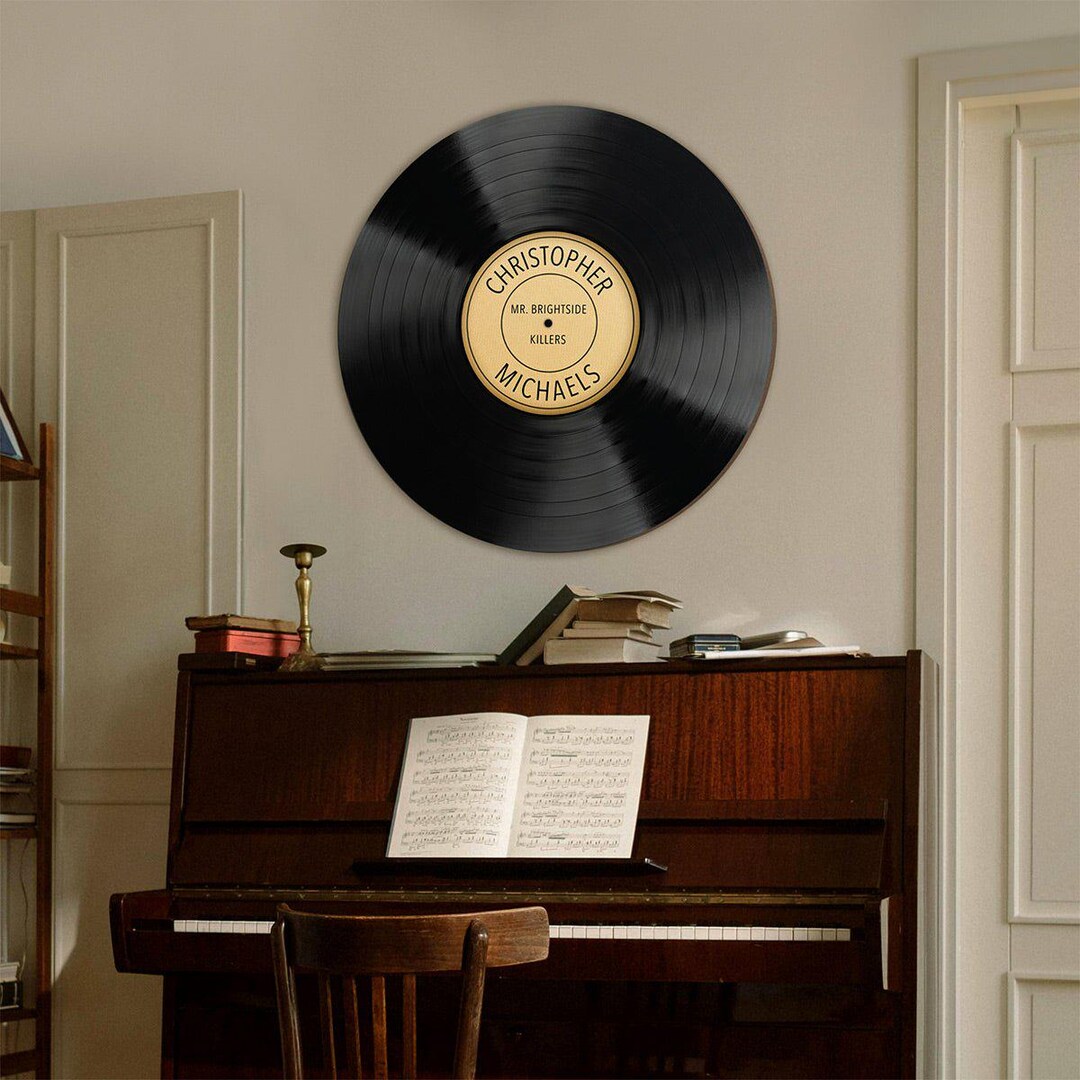 Custom Vinyl Album Wood Sign - Personalized Vinyl Wood Sign ...