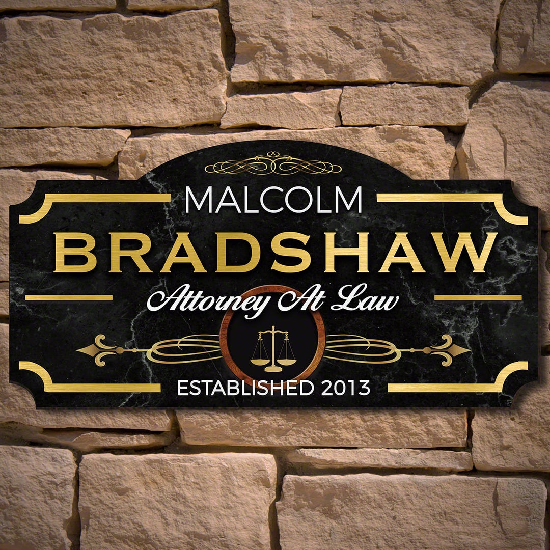 Custom Attorney Sign Gift for Attorney, Law School Graduation Gift ...