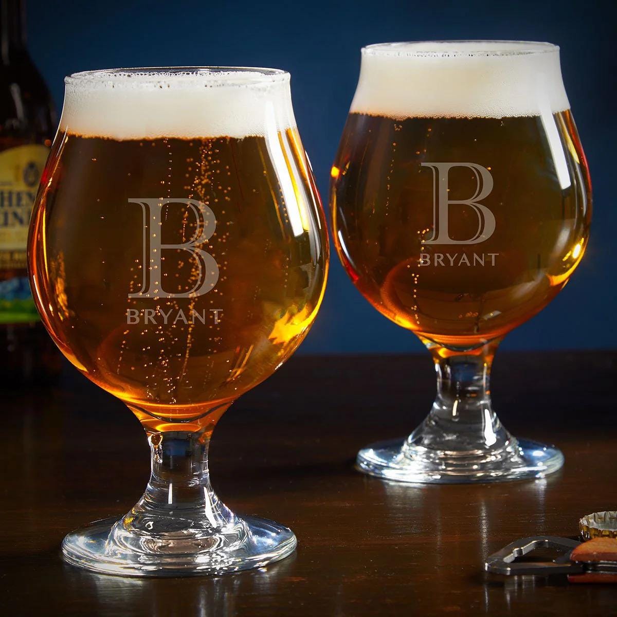 Engraved Snifter Glass for Beer - Personalized Beer Snifter Glasses ...