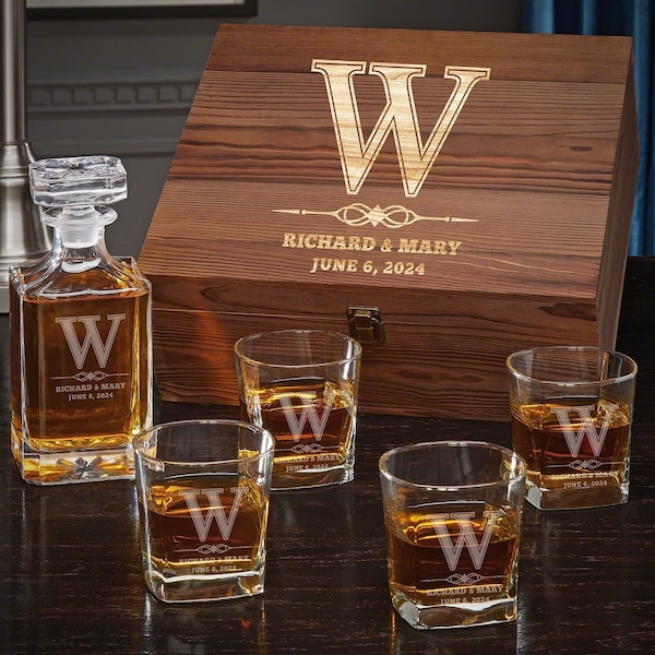 Engraved Square Rocks Glasses - Etsy