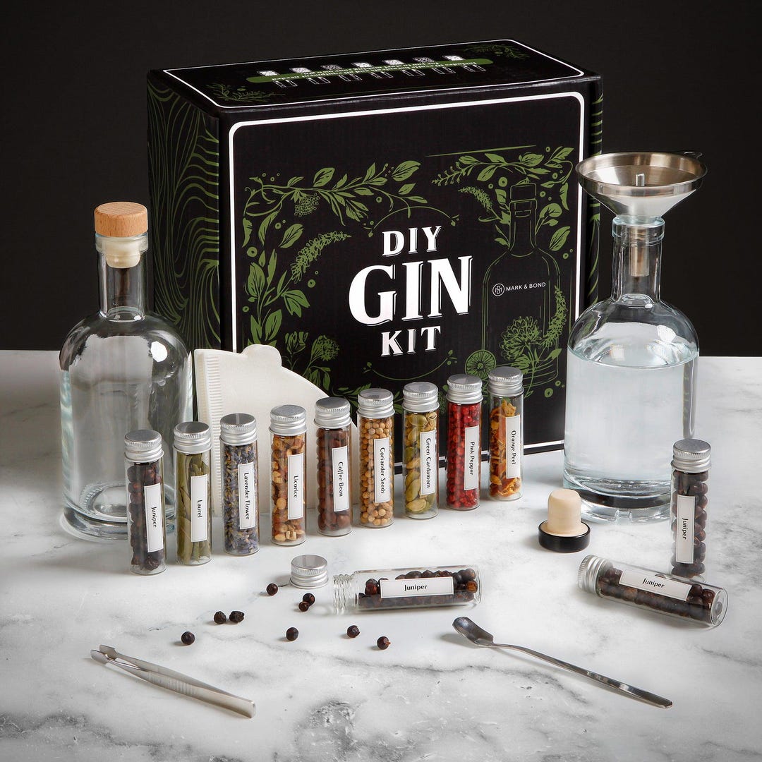 DIY Gin Cocktail Infusion Kit - Gin Infusion Kit, Custom Gin Making Kit ...