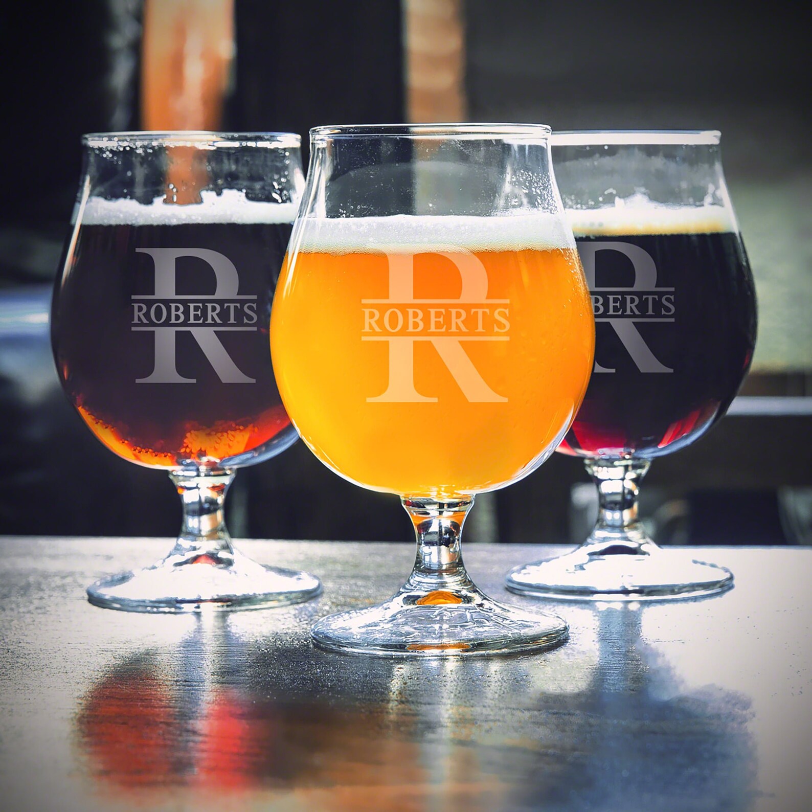 Engraved Snifter Glass for Beer - Personalized Beer Snifter Glasses ...