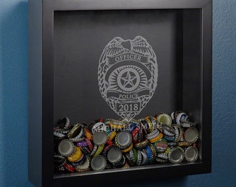 Police Shadow Box Retirement | Etsy