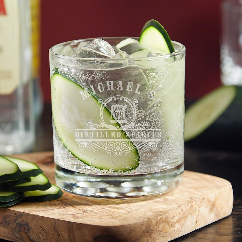Etched Gin Glassware - Etsy