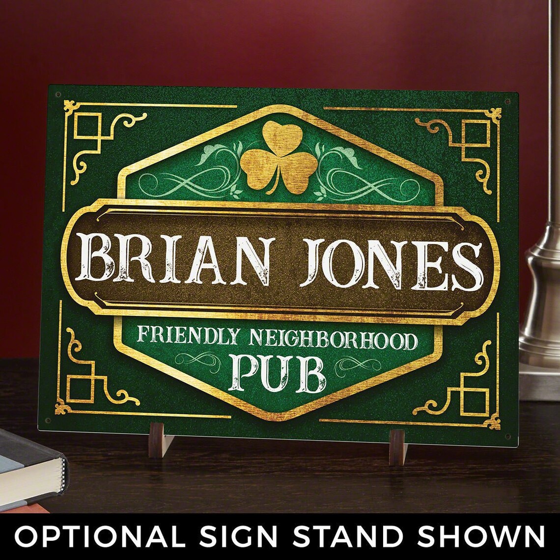 Custom Irish Pub Sign – Custom Bar Sign, Man Cave Sign, Personalize Bar ...