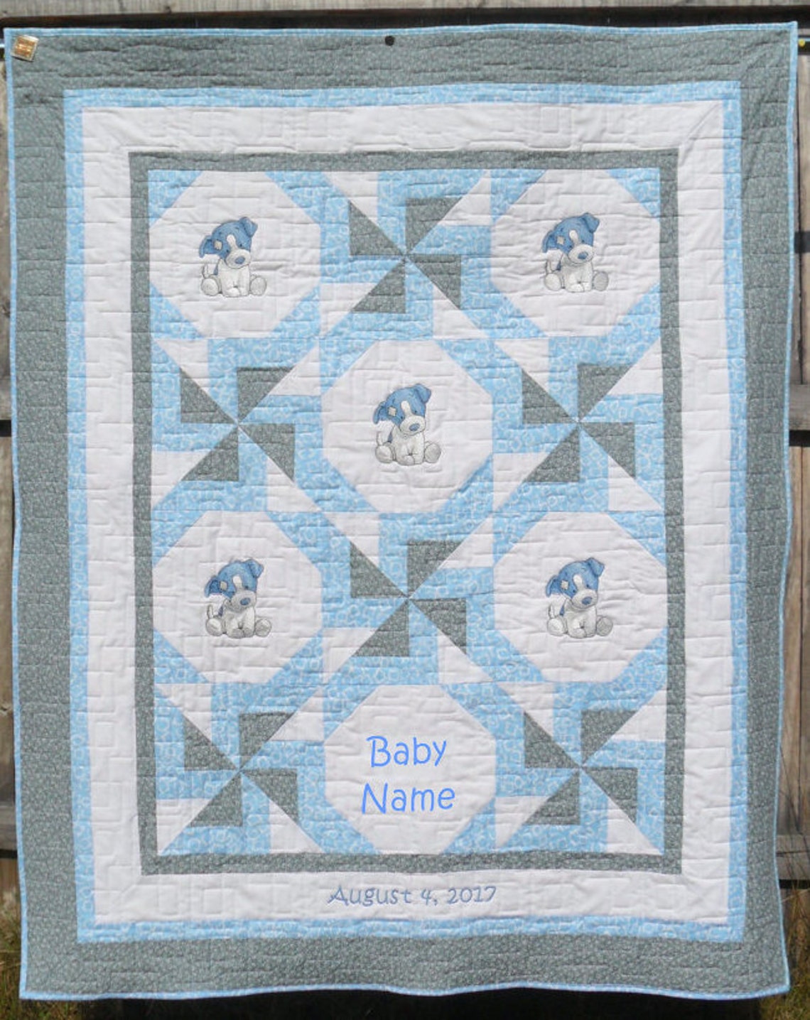 Custom Baby Quilt, Baby Quilt, Customized Baby Quilt, Girl Custom Baby ...