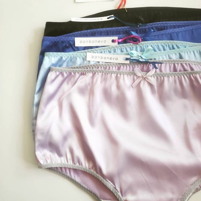 Pink Anna Satin Knickers Classics By Bonboneva Women Satin Briefs Full