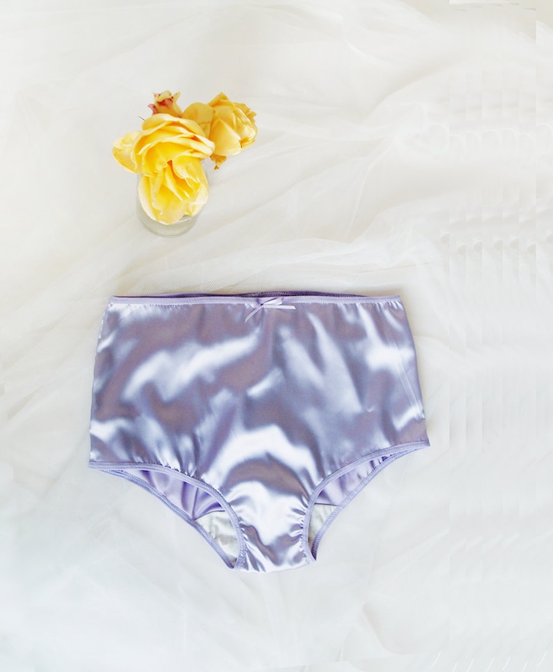 Anna Satin Knickers By Bonboneva Natural Waist Minimalist Briefs Style