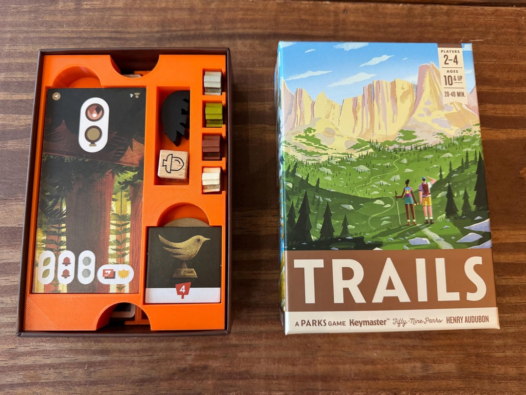Trails Game Organizer Insert for Box - Etsy