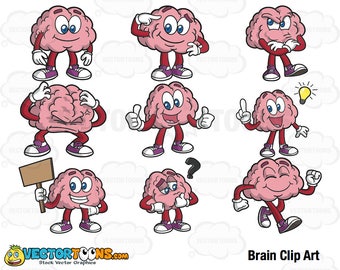 Brain clipart | Etsy