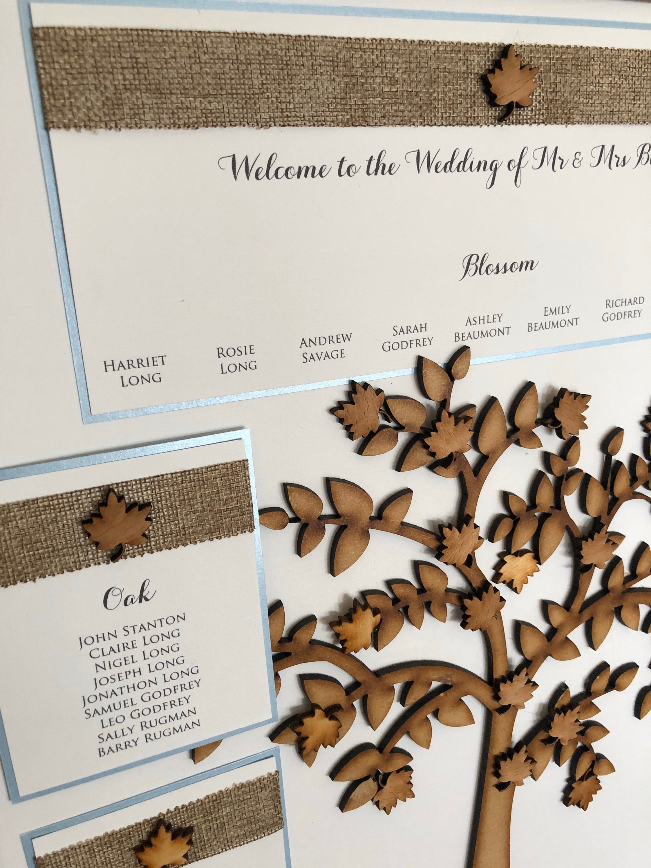 Wooden Tree Wedding Table Plan Table Plan Tree | Etsy UK