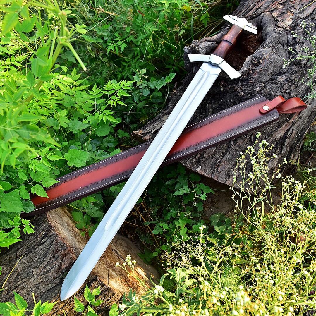 Gramr Full Tang Viking Sword Functioning Historical Replica Stainless ...