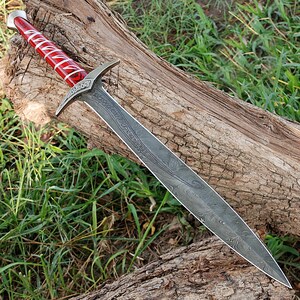 Movie Replica Elven Made Damascus Steel Sting Sword Dagger - Etsy