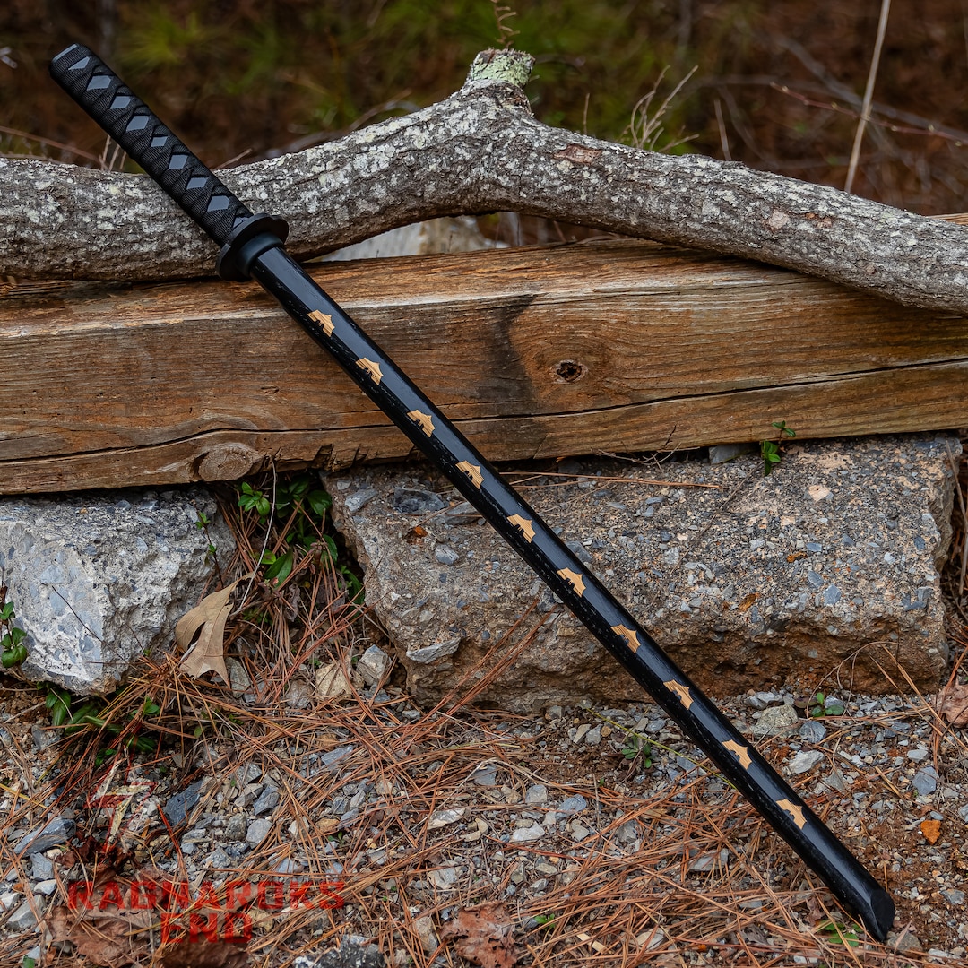 Bat Beacon Japanese Wooden Daito Practice Sword Functional Handmade ...