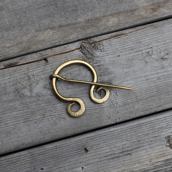 Brass Brooch - Etsy