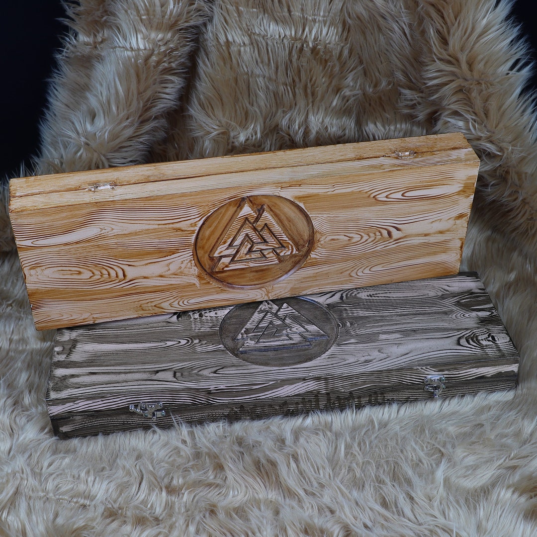 Token of Time Viking Valknut Artifact Trinket Stash Box - Etsy