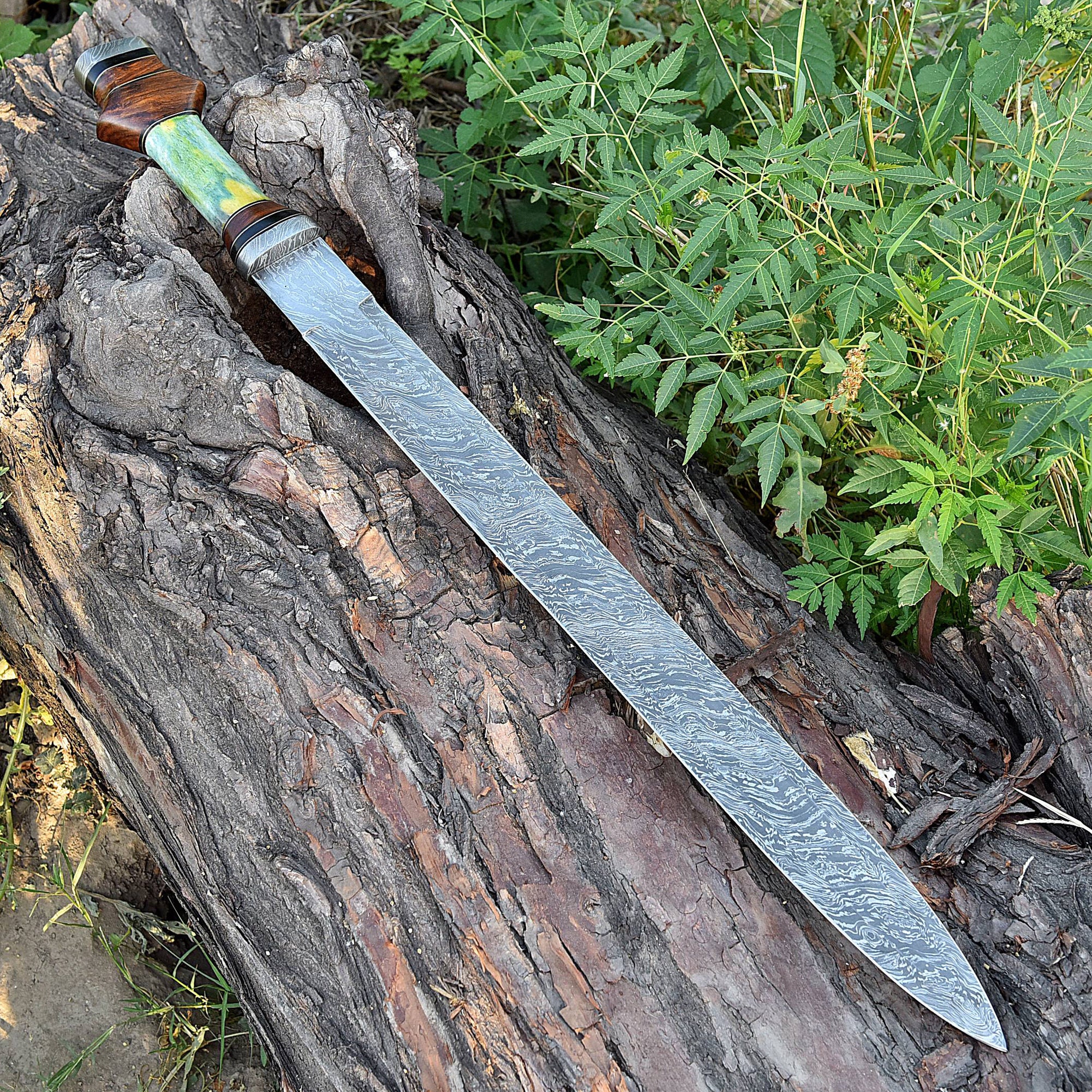 Medieval Roman Damascus Steel Gladiator Spatha Sword - Etsy